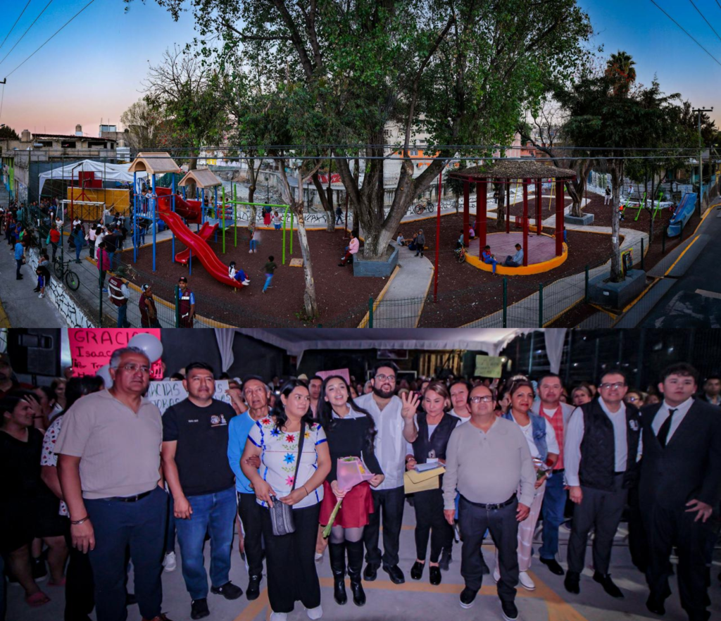 Alumbran parque Chamizal y bachean 4 colonias en Naucalpan - Nuestra Zona